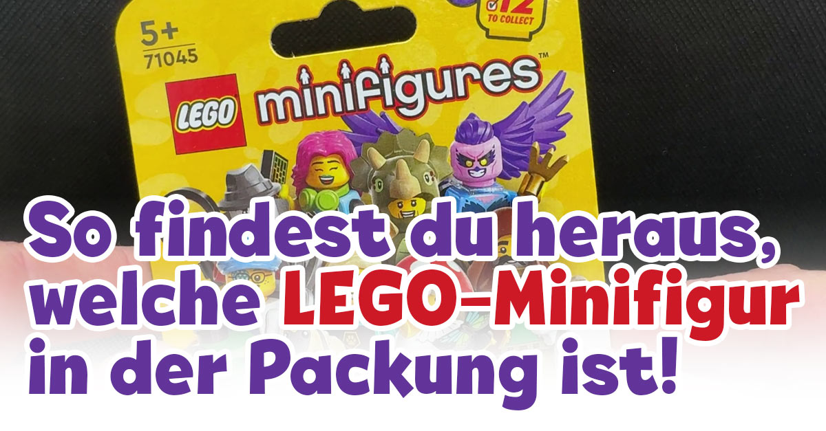 So findest du heraus, welche LEGO-Minifigur in der Packung ist ... So findest du heraus, welche LEGO-Minifigur in der Packung ist ...